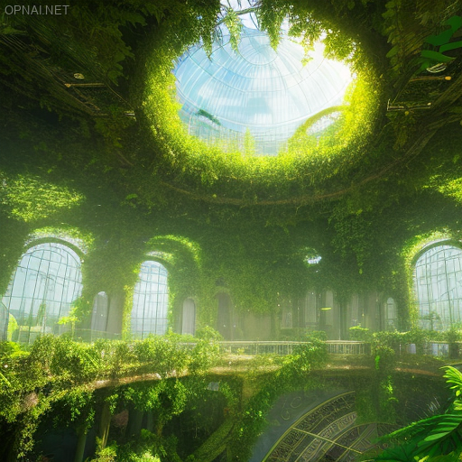 photograph of inside a retrofuturistic and steampunk domed utopia city ...